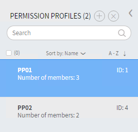 Manage permission profiles