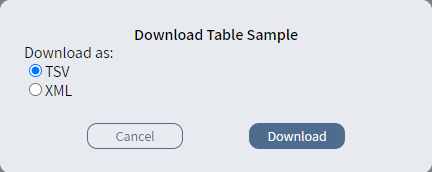 Manage tables