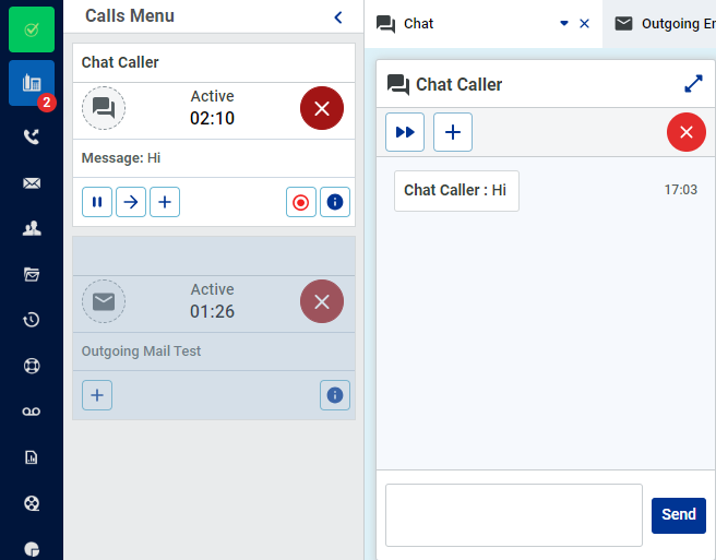 Process a chat call