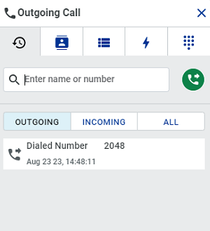 Make an outgoing call