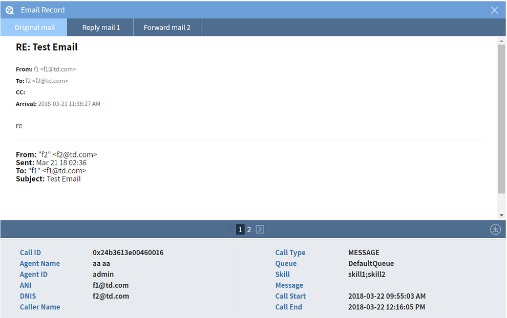 Display email previews