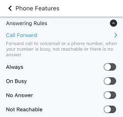 Configure call forwarding