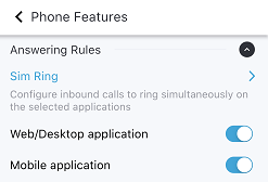 Configure simultaneous ring